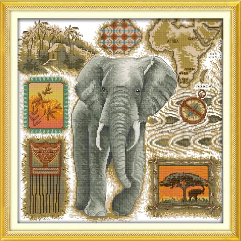 African elephant – Needlework Kits - UK