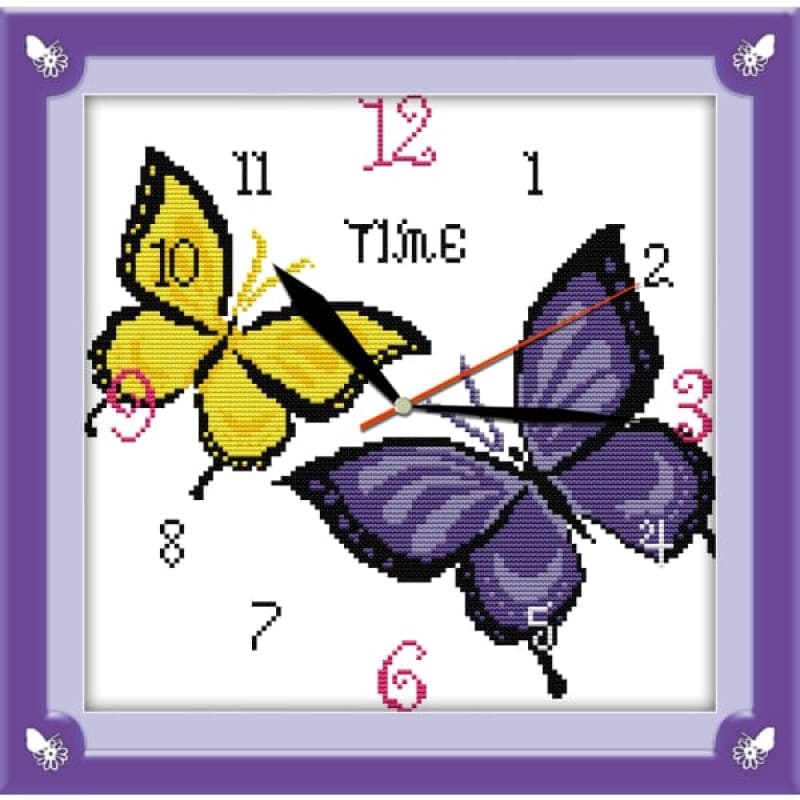 Butterfly clock – Needlework Kits - UK