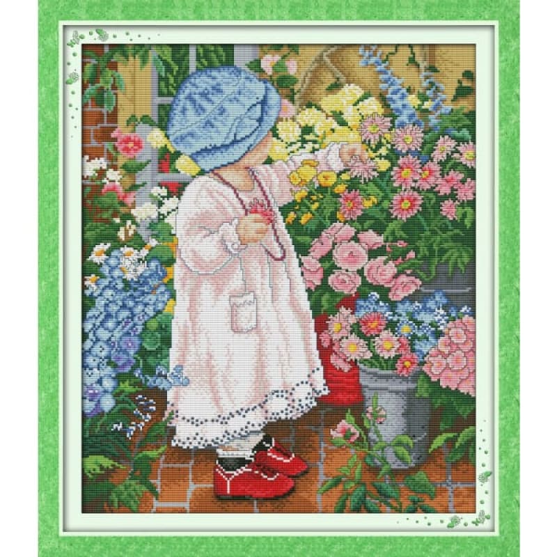 Flower Girl Needlework Kits Uk