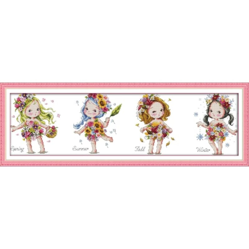 Flower Girl Needlework Kits Uk