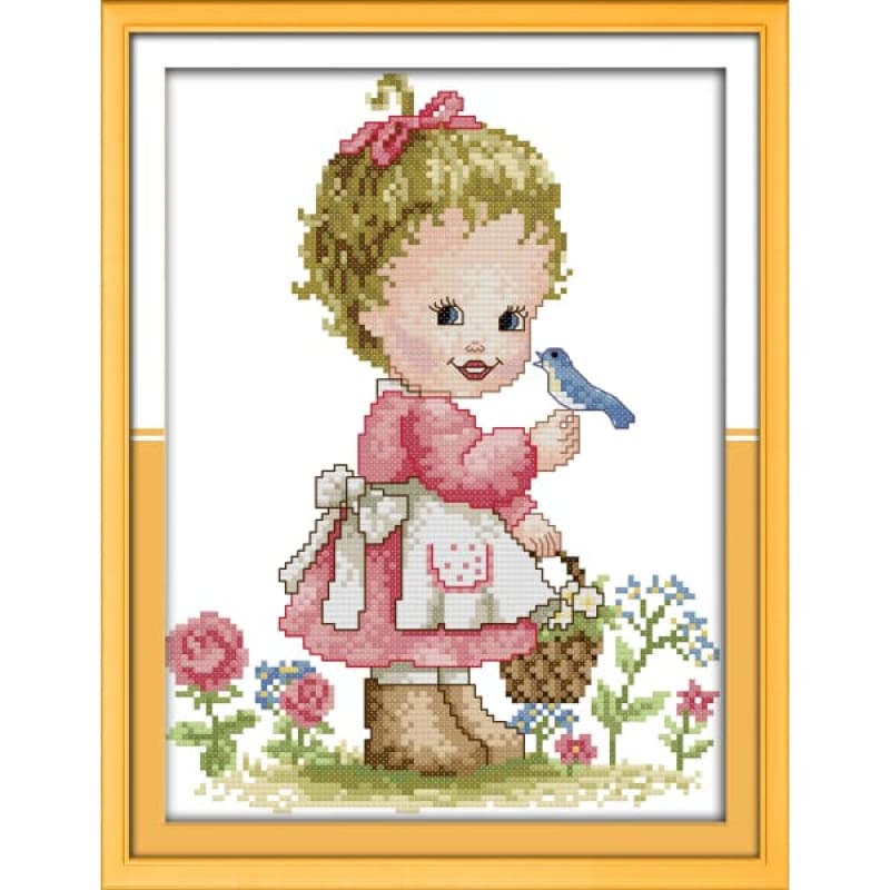 Flower Girl Needlework Kits Uk