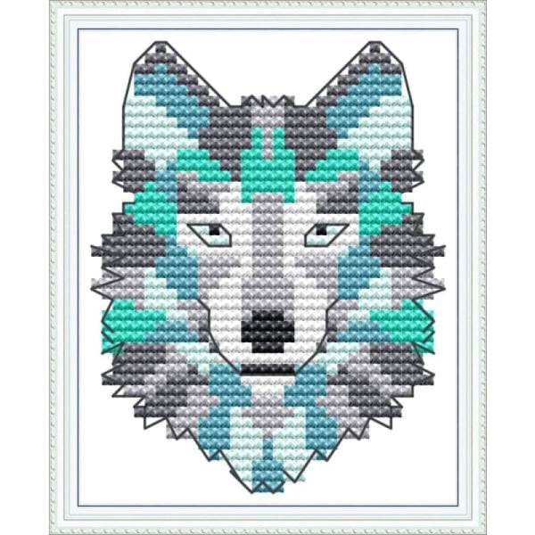 Abstract Animal - Wolf – Needlework Kits - UK