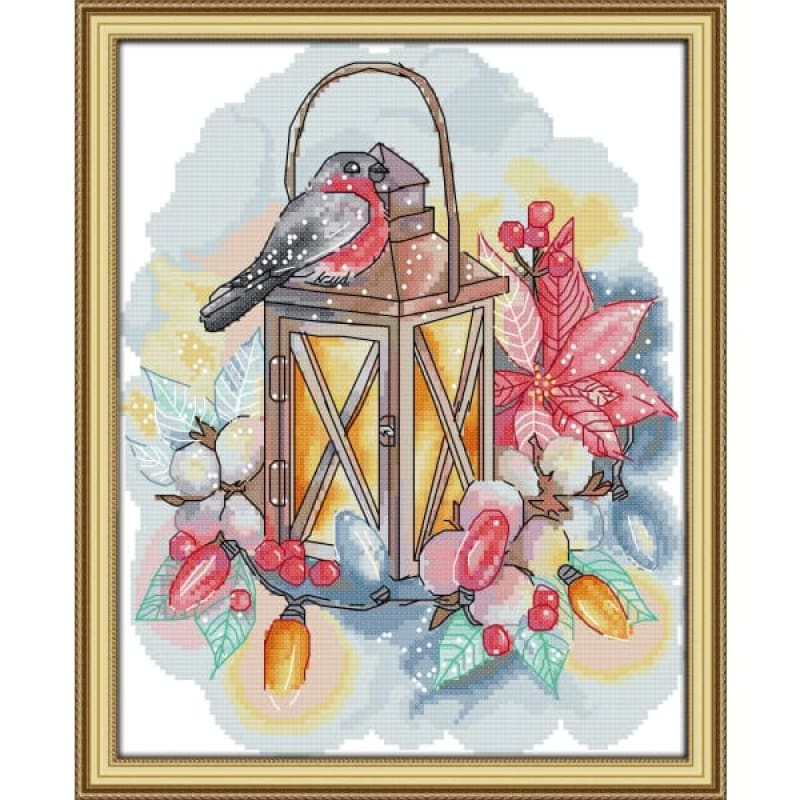 Bird and lamp – Needlework Kits - UK