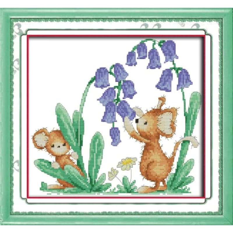 Bluebells and mice – Needlework Kits - UK