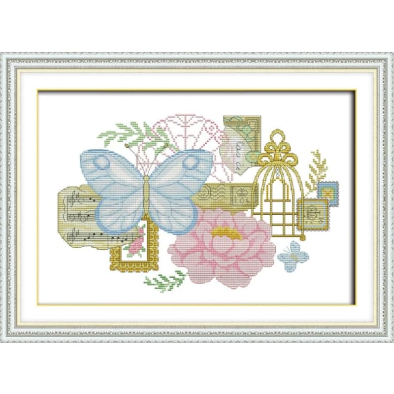 Butterfly and flower – Needlework Kits - UK
