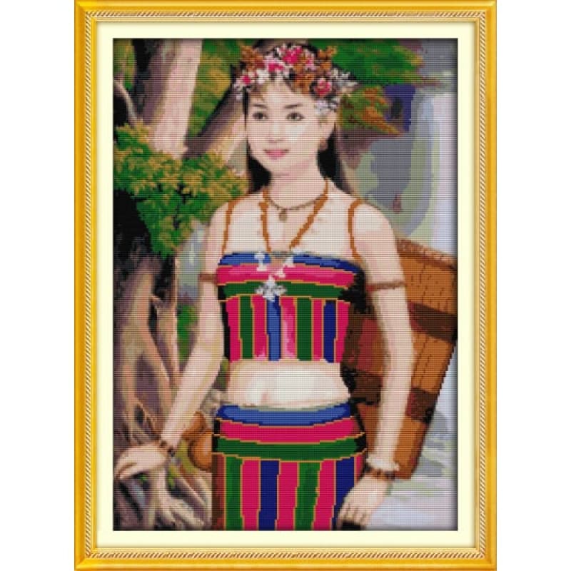 Cambodian girl – Needlework Kits - UK
