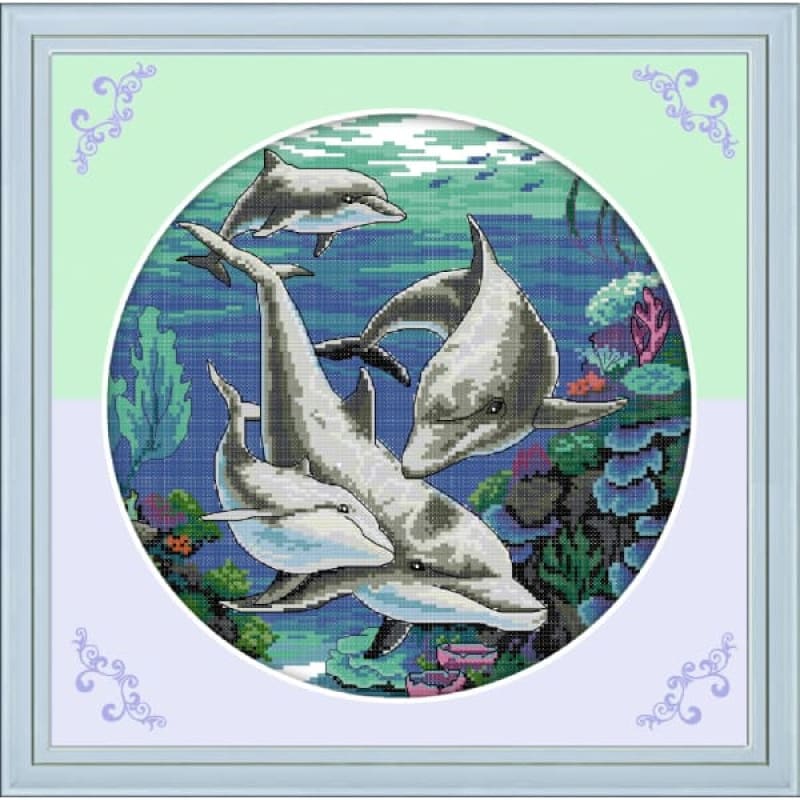 Classical dolphin – Needlework Kits - UK