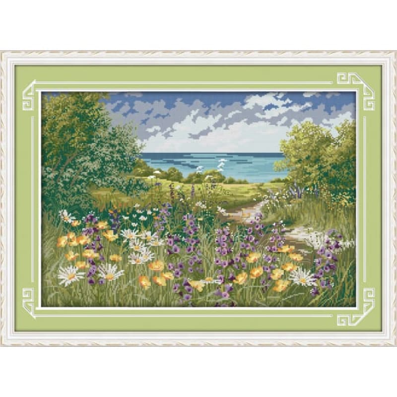 Cliffside path – Needlework Kits - UK