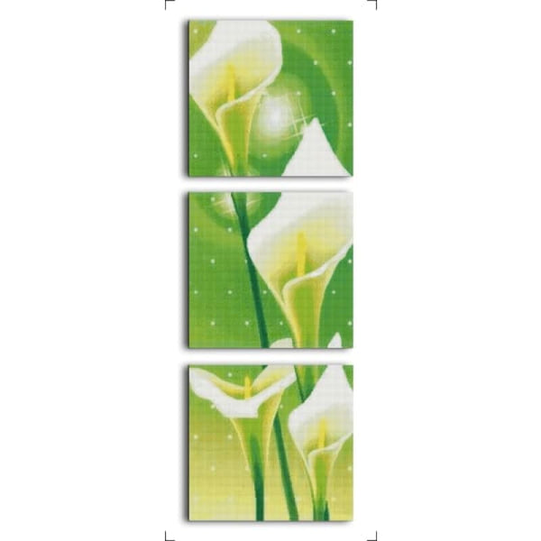 Common calla (triptych) – Needlework Kits - UK