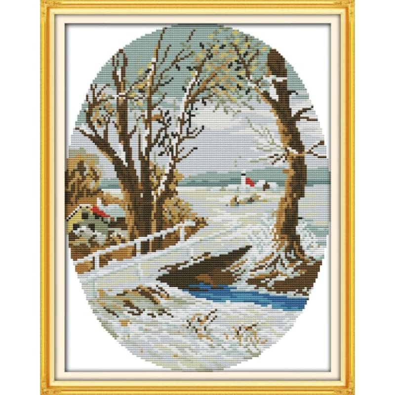 Country scenes (winter) – Needlework Kits - UK