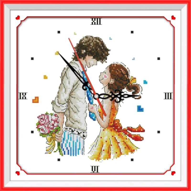 Couples clock face (2) – Needlework Kits - UK