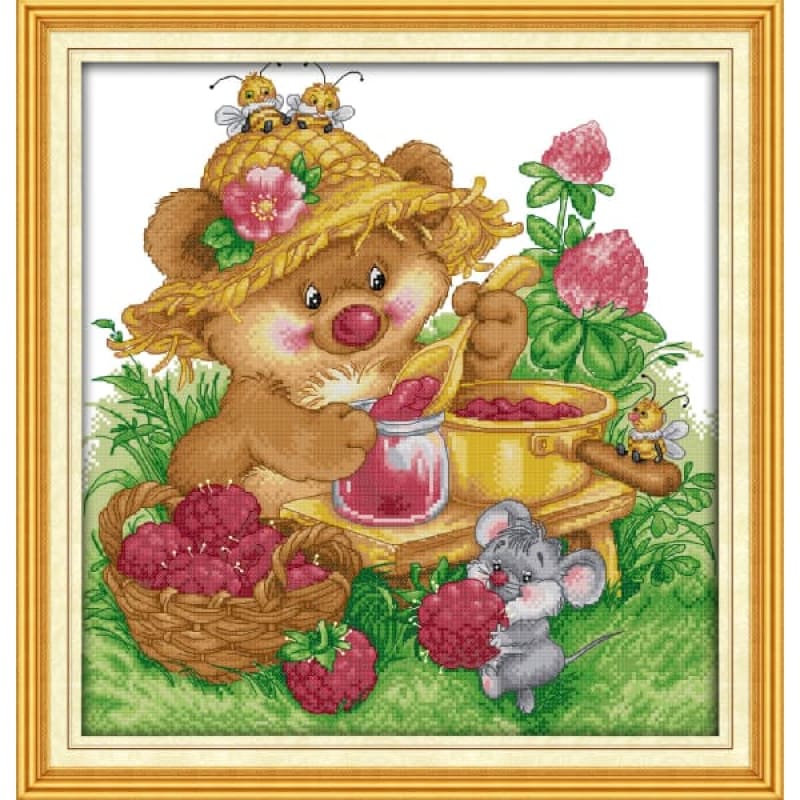 Cute squirrel make any jam – Needlework Kits - UK