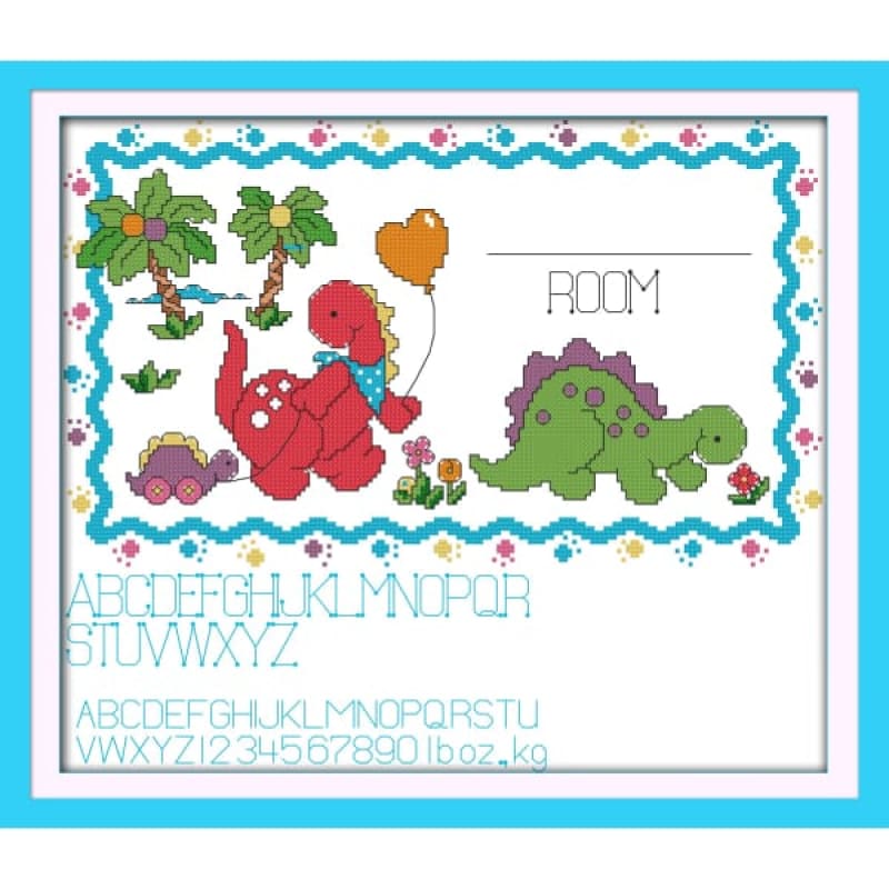 Dinosaur birth certificate – Needlework Kits - UK