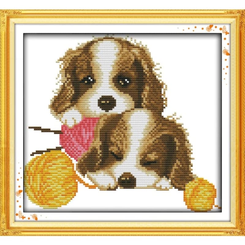 Dogs with wool – Needlework Kits - UK