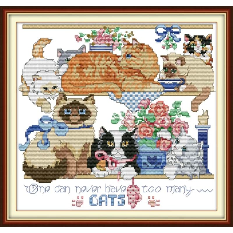 Eight kittens 3 – Needlework Kits - UK