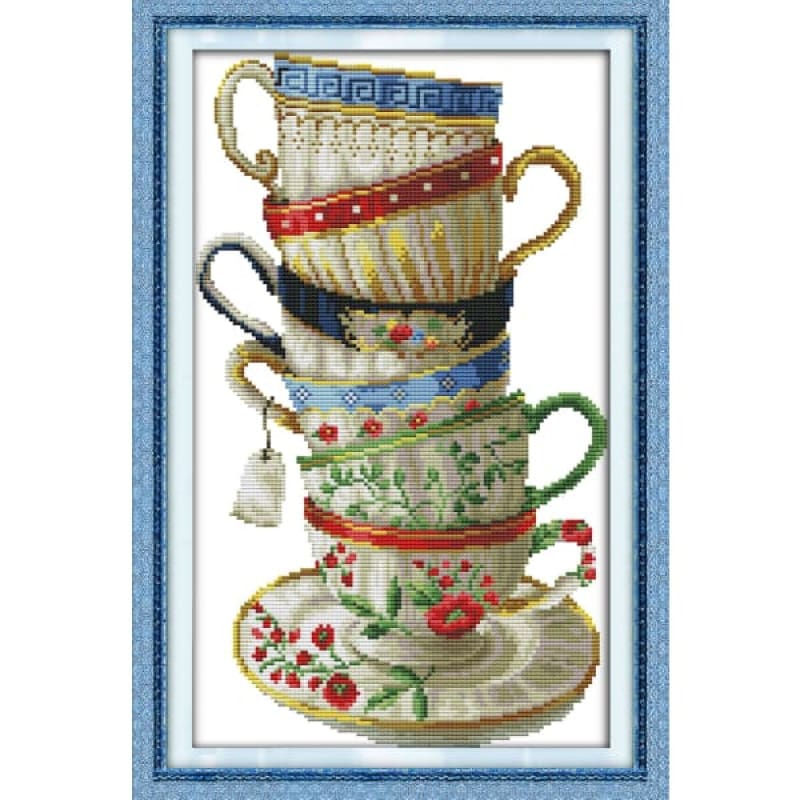 Elegant coffee cup – Needlework Kits - UK