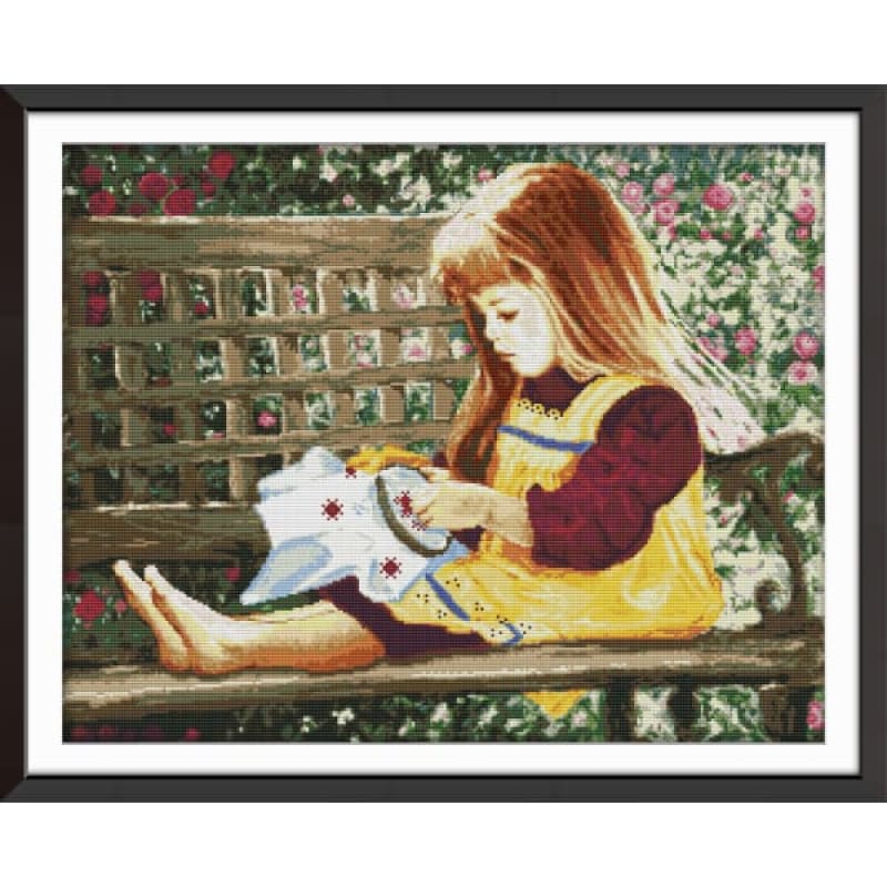 Embroidered girl – Needlework Kits - UK