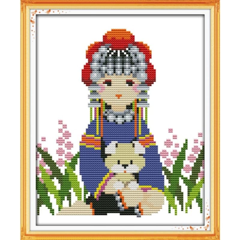 Ethnic minority girl – Needlework Kits - UK
