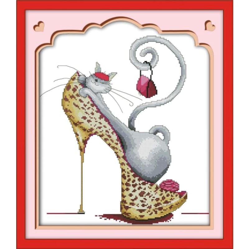 Fashion high heels and a cat(1) – Needlework Kits - UK