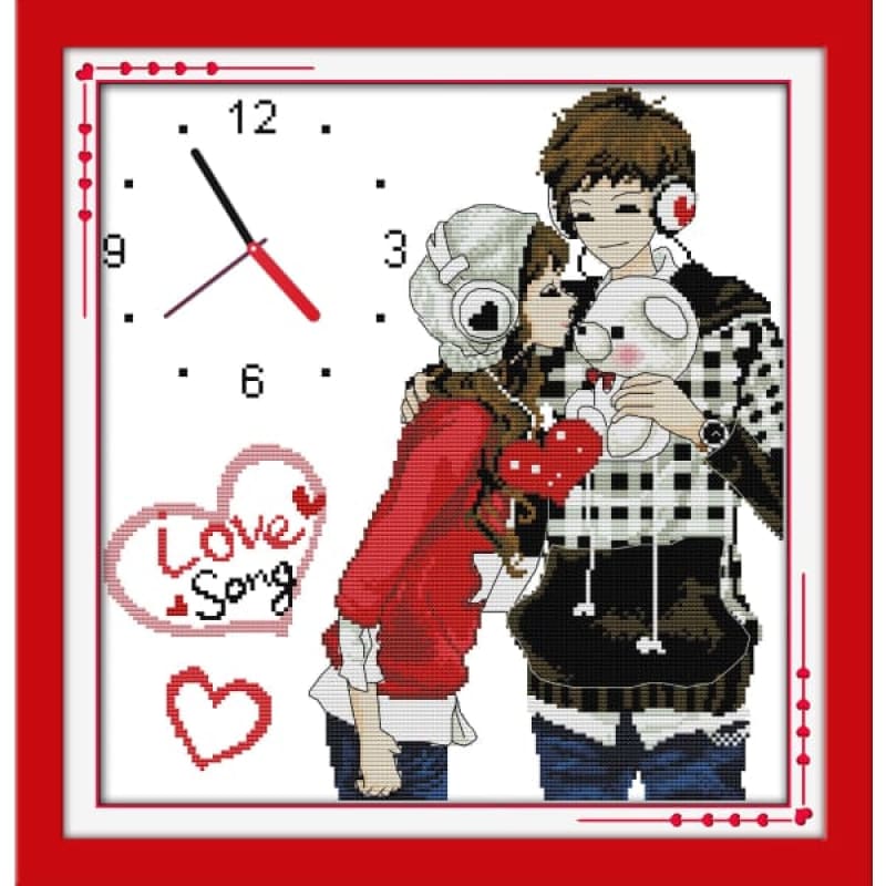 Forever love(clock) – Needlework Kits - UK