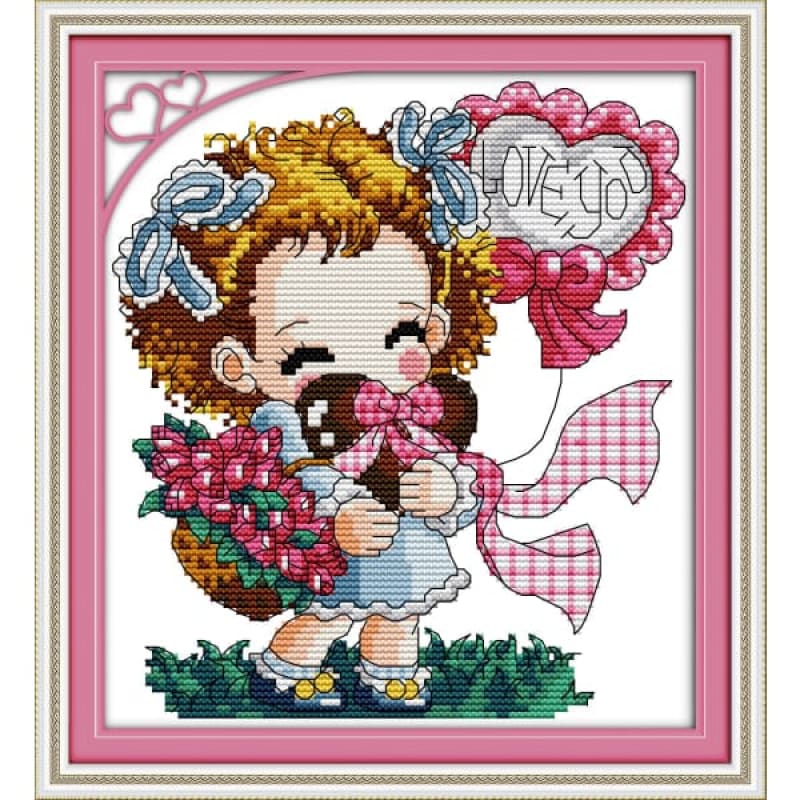Shop Happy Girl Cross Stitch Kits Needlework Australia Needlework Kits Uk