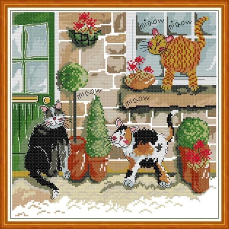 Meow meow meow – Needlework Kits - UK