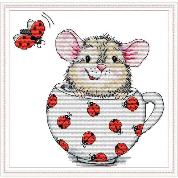 Mouse in the cup 2 – Needlework Kits - UK