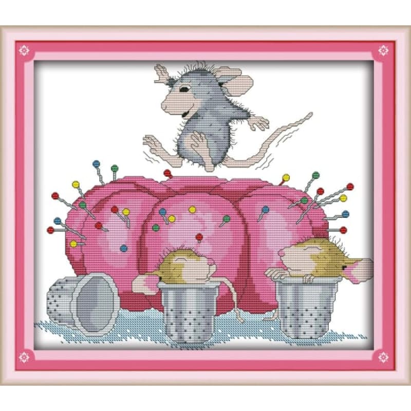 Naughty mouse – Needlework Kits - UK