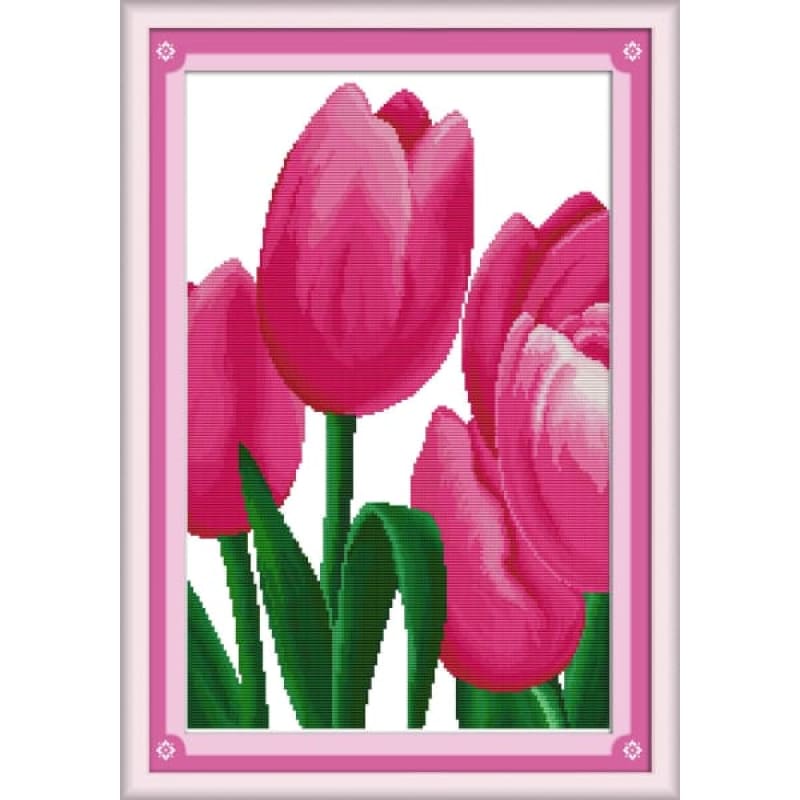 Pink tulip(1) – Needlework Kits - UK