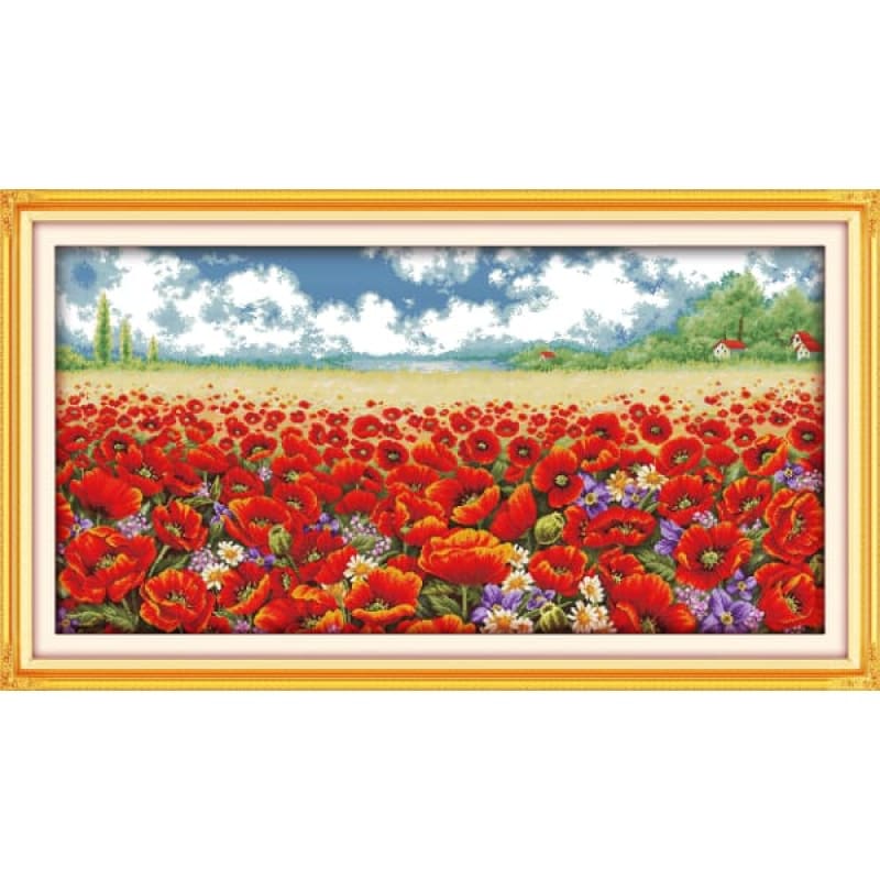 Poppy flowers – Needlework Kits - UK