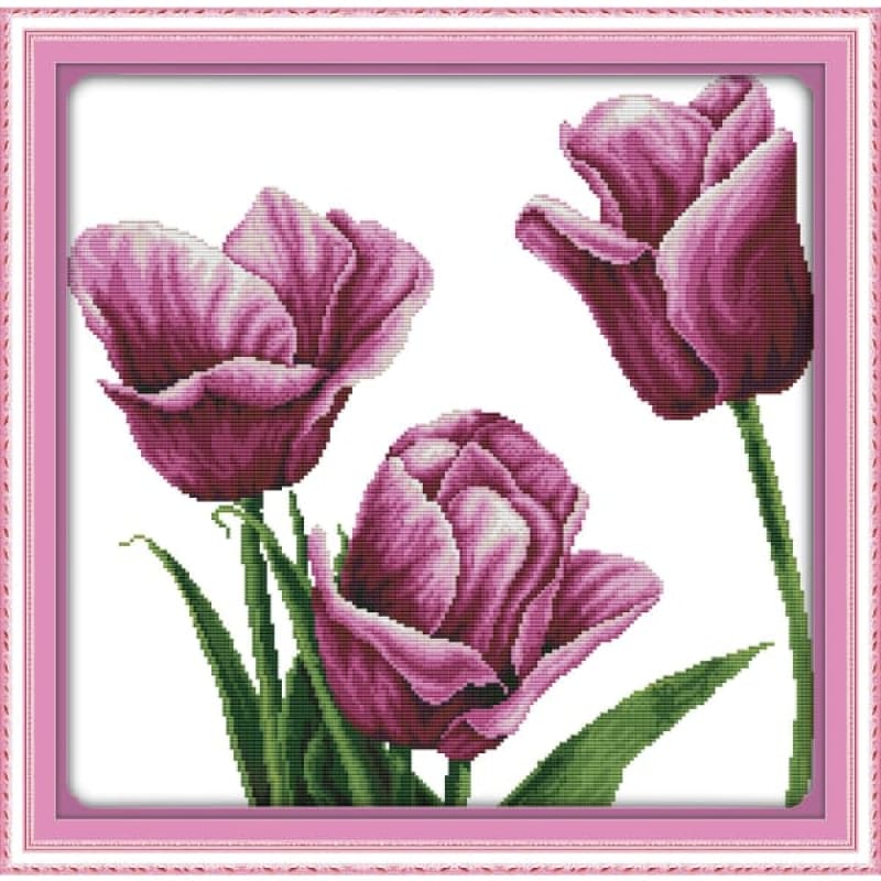 Purple tulip (3) – Needlework Kits - UK