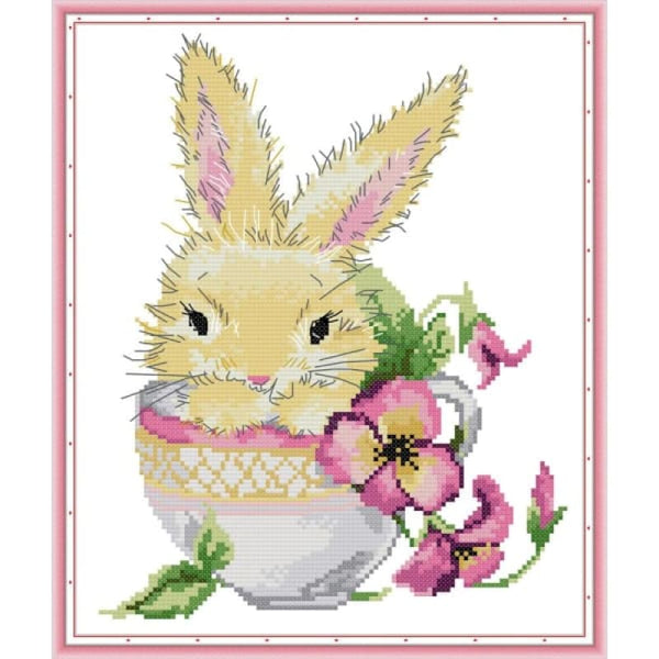 Rabbit in the cup – Needlework Kits - UK