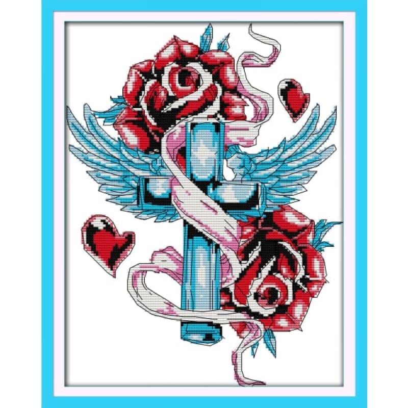 Rose cross – Needlework Kits - UK