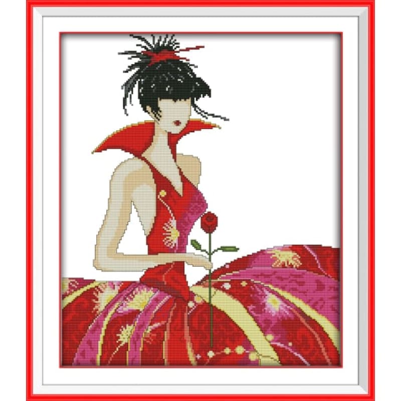 Order Rose Girl Cross Stitch Kits | Needlework Australia – Needlework ...