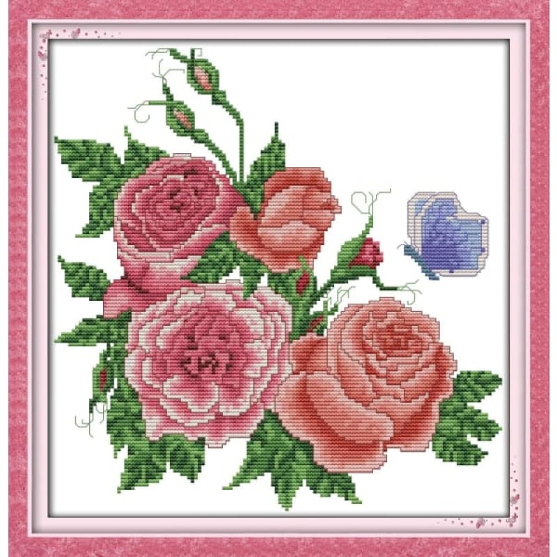 Order Roses Cross Stitch Kits | Needlework Australia – Needlework Kits - UK