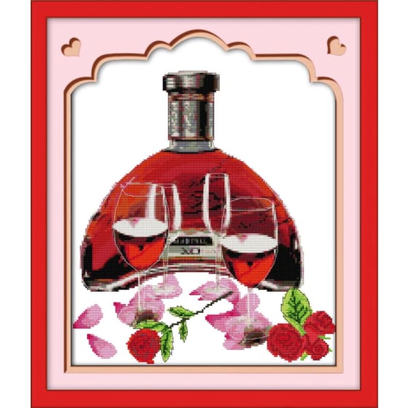 Roses red wine – Needlework Kits - UK