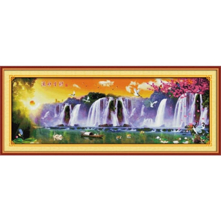 Running water brings wealth(1)(Finances Overflow) – Needlework Kits - UK