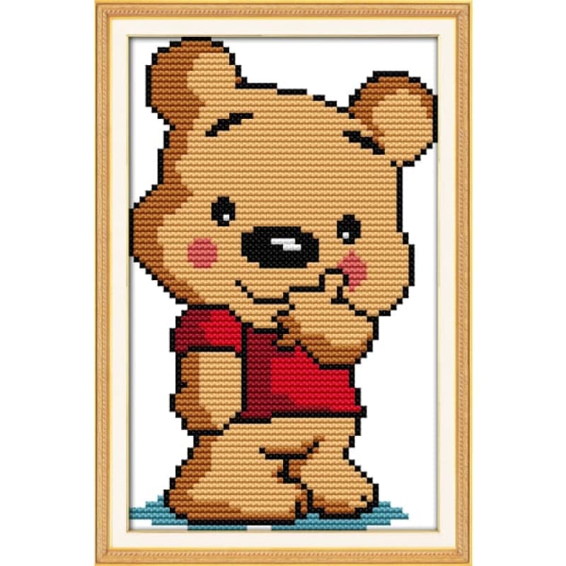 Shy bear – Needlework Kits - UK