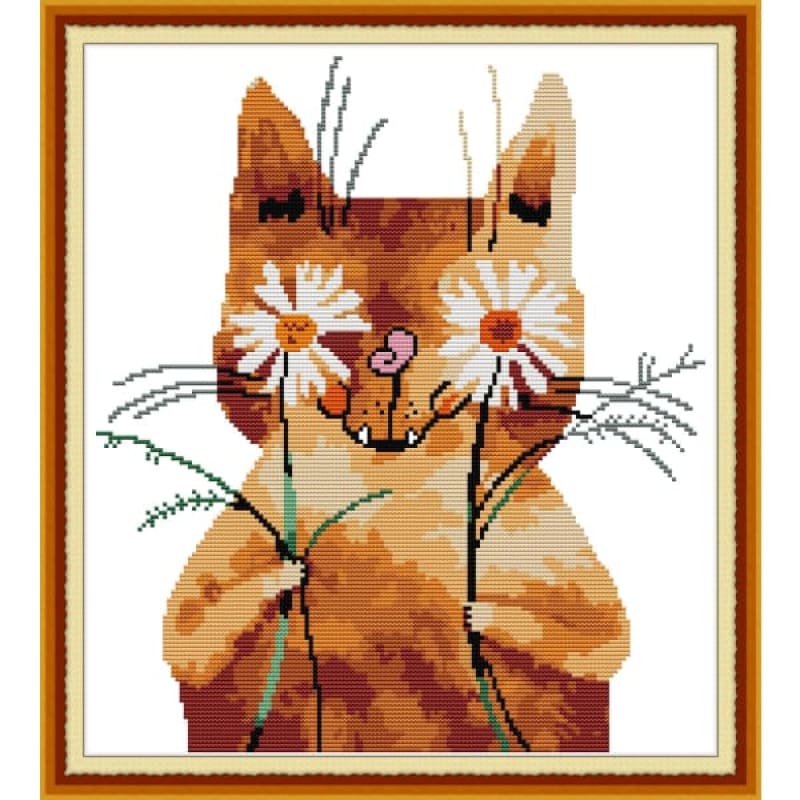 Shy cat – Needlework Kits - UK
