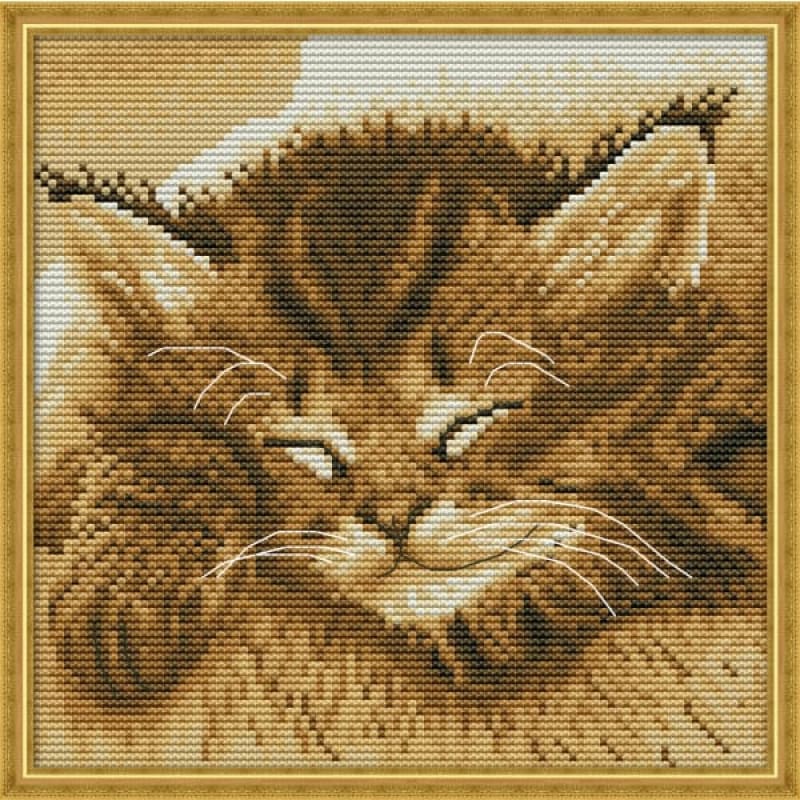 Sleeping Cat 4 – Needlework Kits - UK