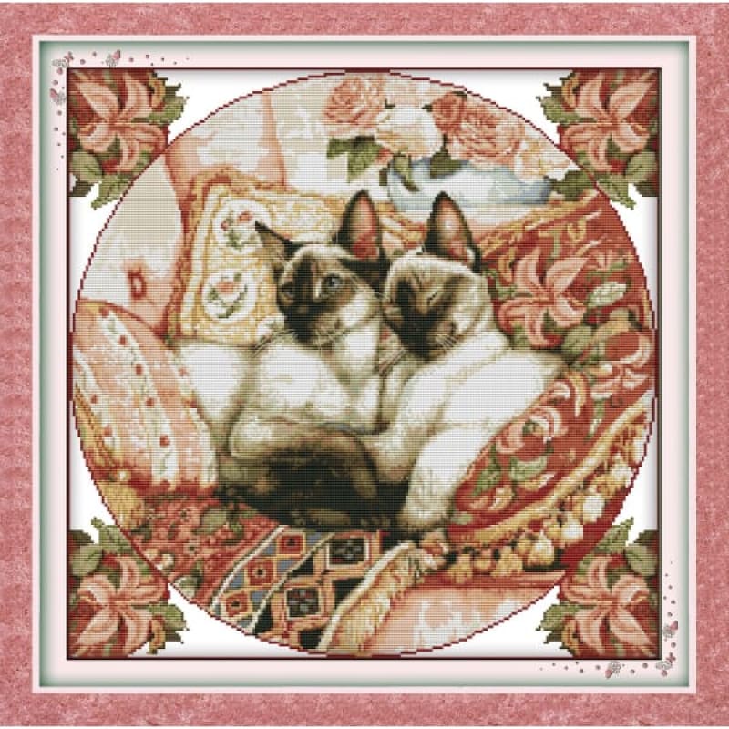 Sleepy cats – Needlework Kits - UK