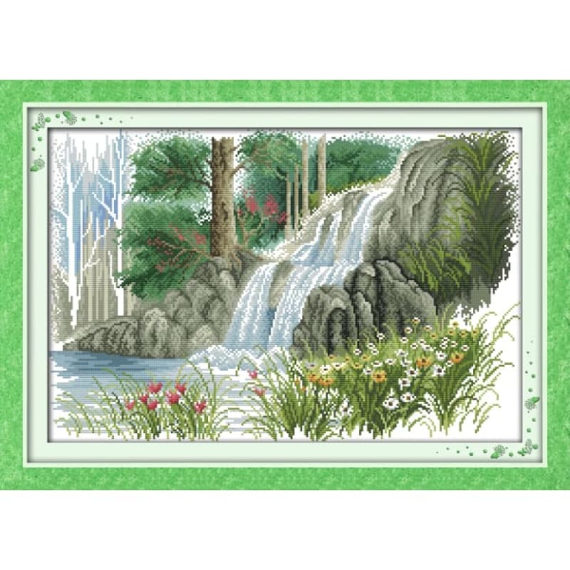 Spring waterfall – Needlework Kits - UK