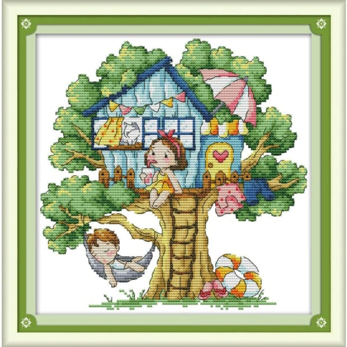 Summer tree house – Needlework Kits - UK