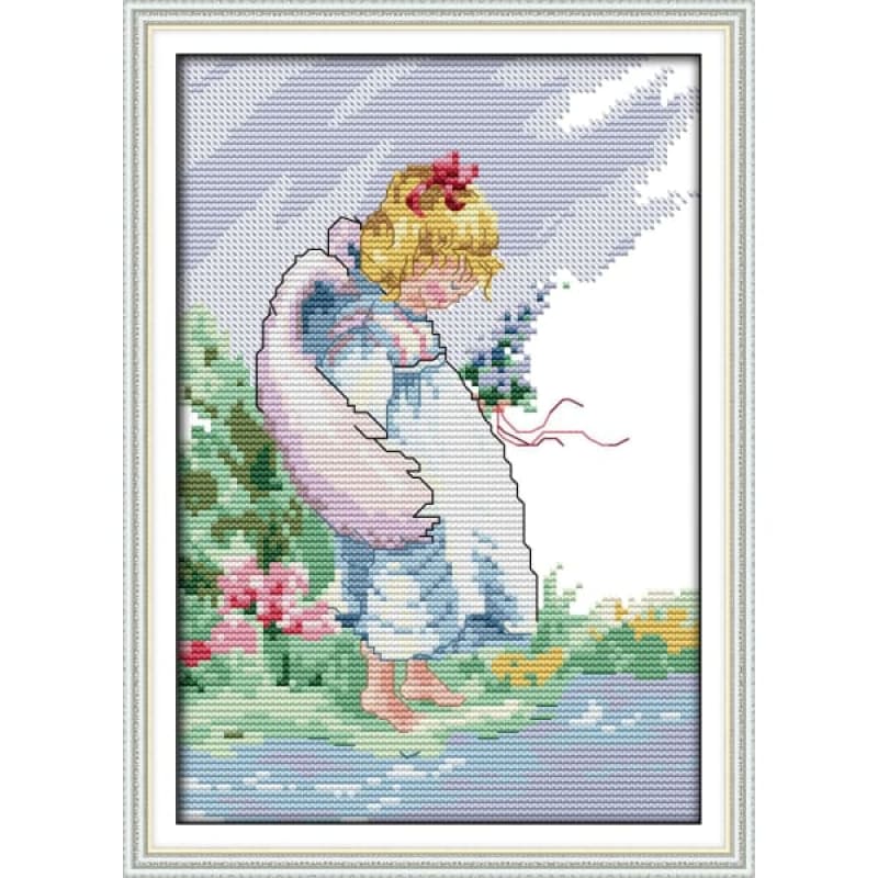 The angel girl – Needlework Kits - UK