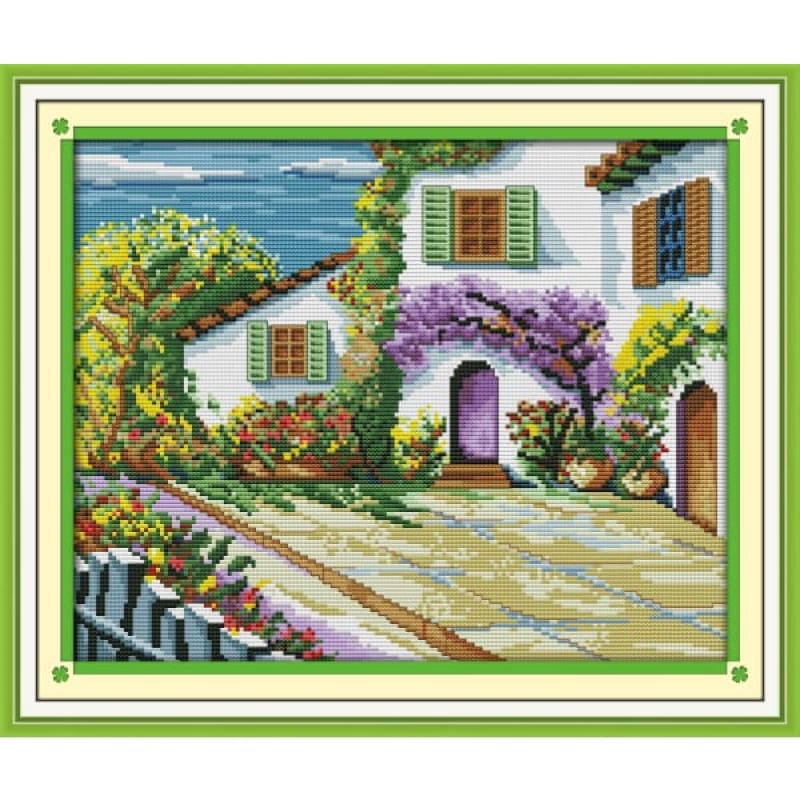The beautiful courtyard – Needlework Kits - UK