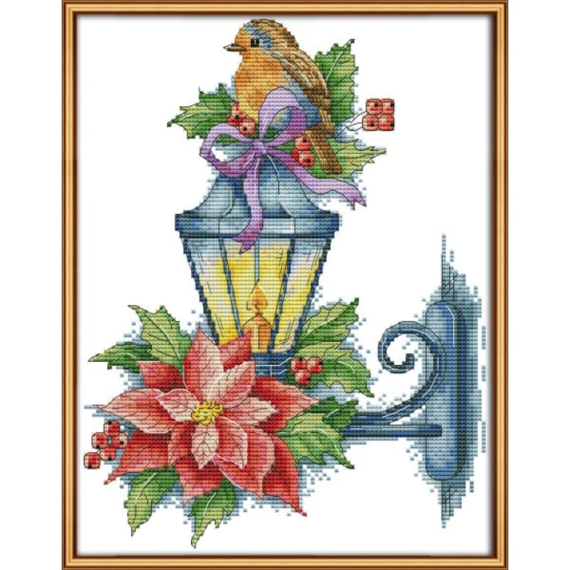 The bird on the lamp – Needlework Kits - UK