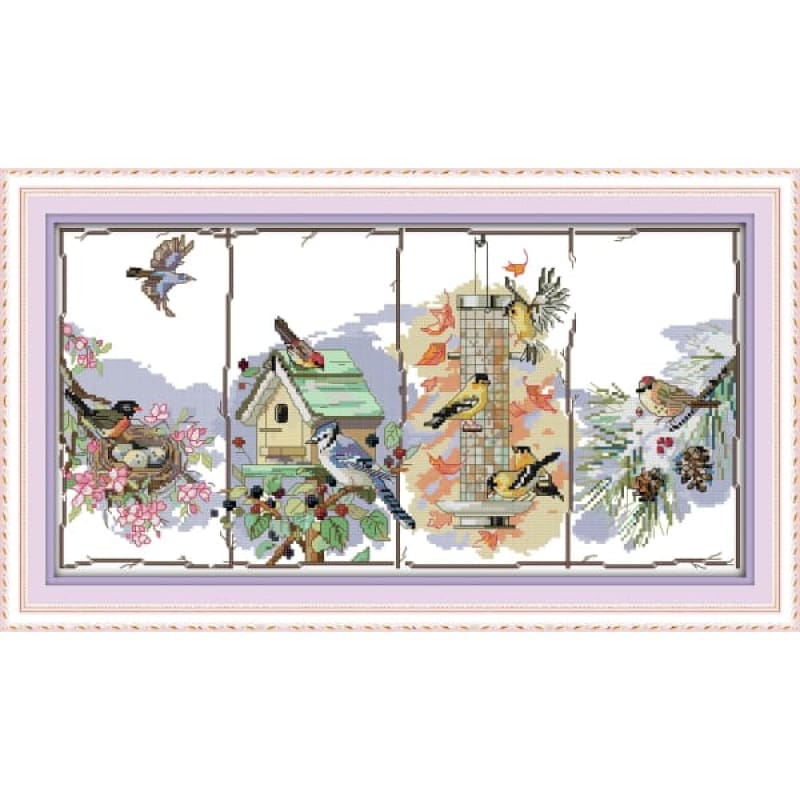 The birds of the four seasons – Needlework Kits - UK