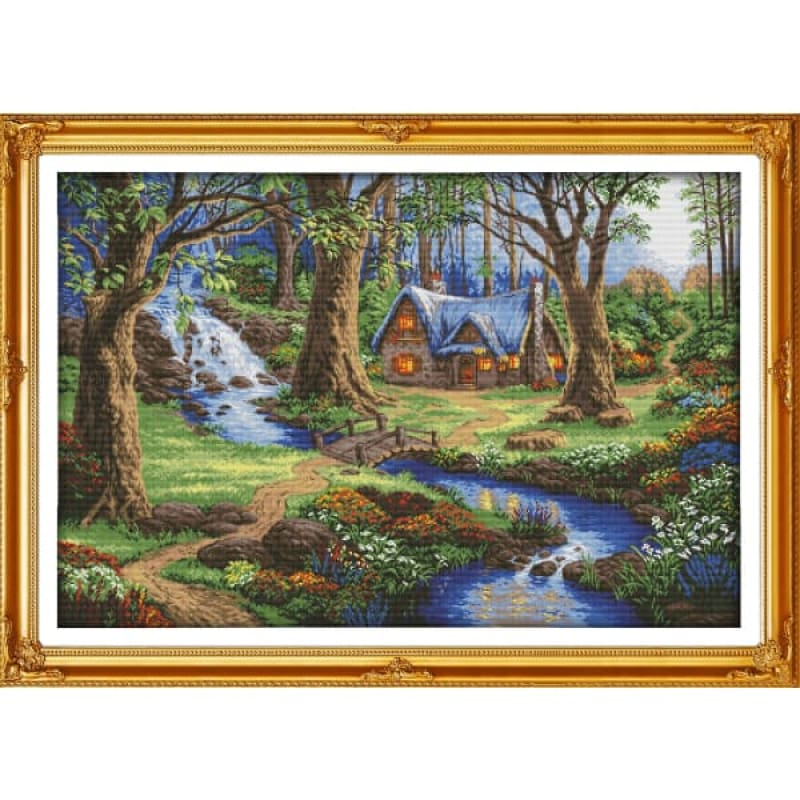 The cabin in the forest – Needlework Kits - UK