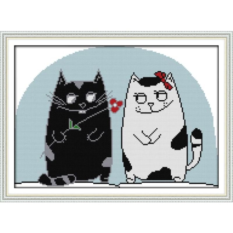 The cats in love – Needlework Kits - UK