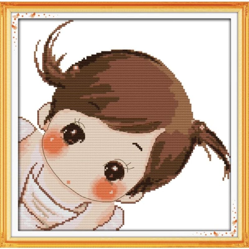 The cute girl – Needlework Kits - UK